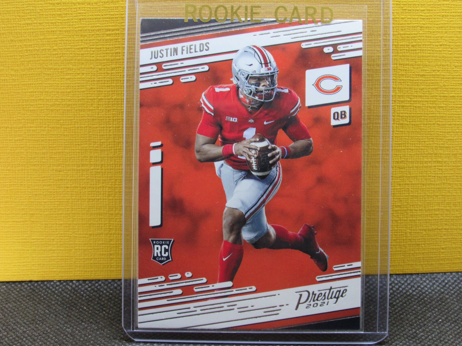 2021 JUSTIN FIELDS PRESTIGE FOOTBALL ROOKIE CARD # 203 TRADED TO JETS ...