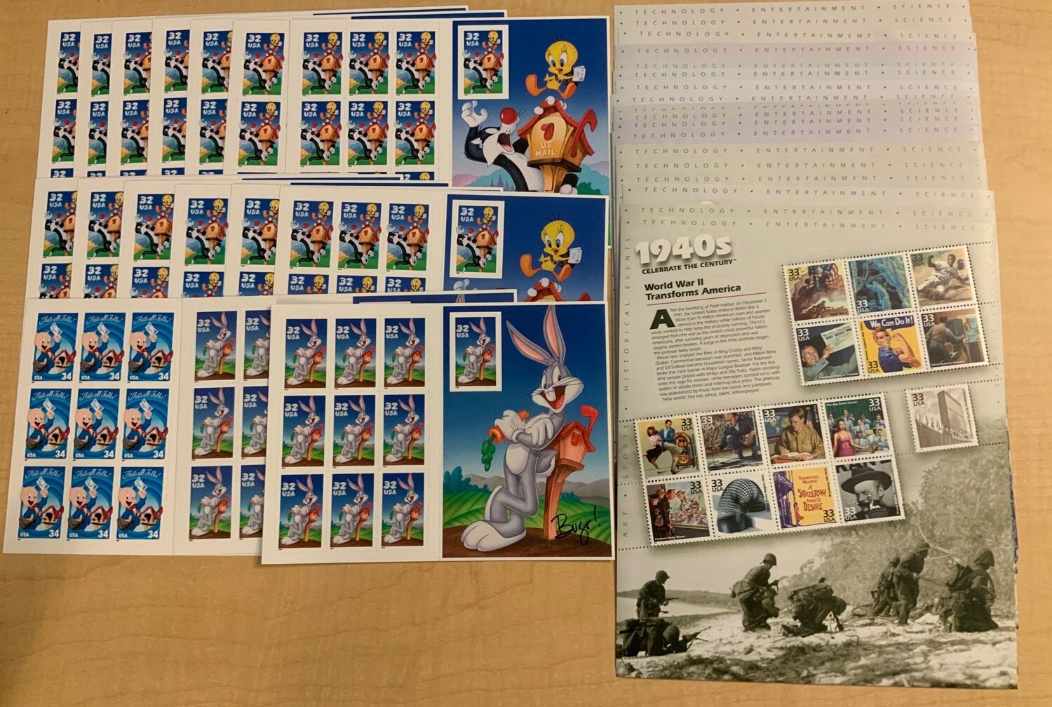 Heavily Discounted Postage Sheets - Face Value $140.50 - Stuart Katz | eBay