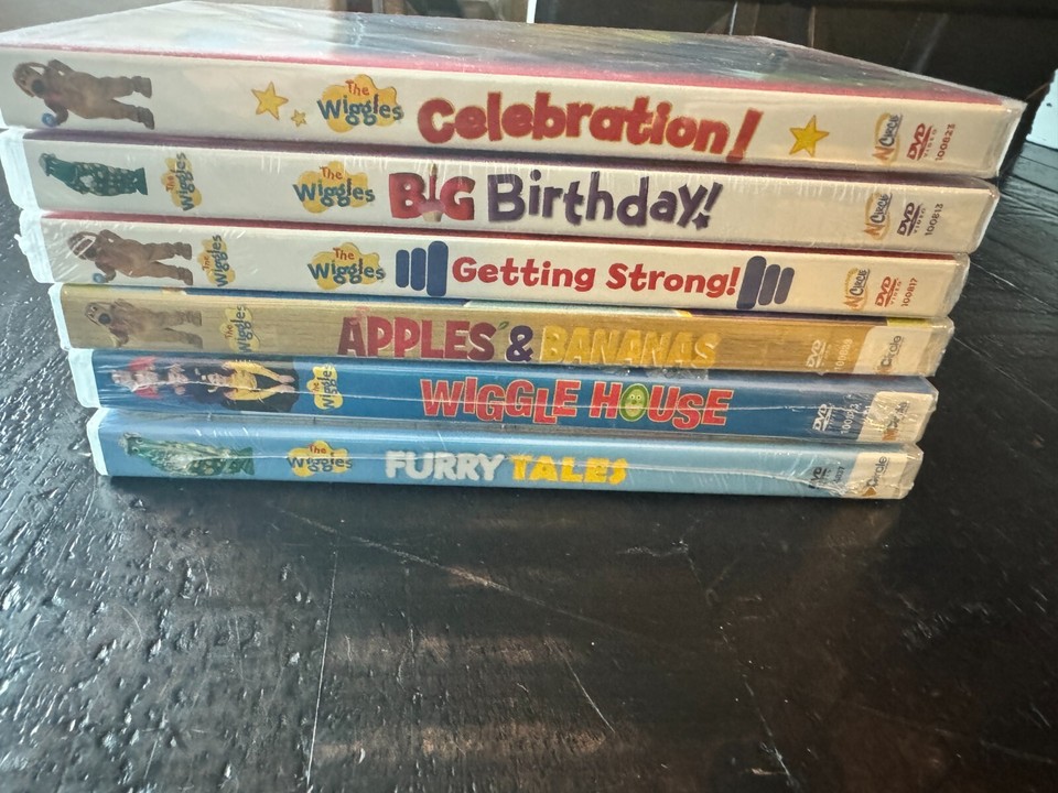 Lot Of 6 The Wiggles DVDs New/Sealed Furry Tales Celebration Birthday ...