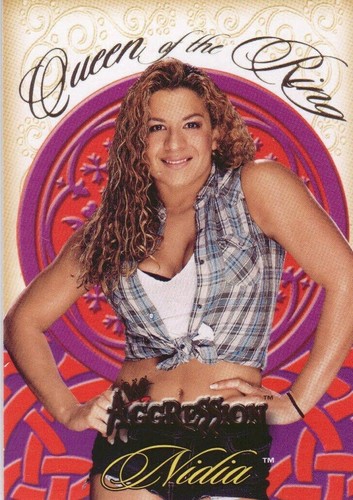 Nidia WWE "AGGRESSION" 2003 FLEER "QUEEN OF THE RING" CARD #9QR | eBay