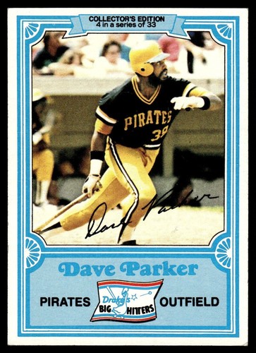 1981 Topps Drake's Big Hitters Baseball Card Dave Parker Pittsburgh ...