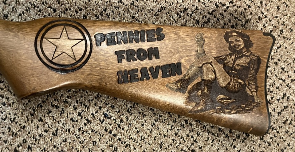 Ruger 10/22 Pennies From Heaven WWII Bomber Style Custom Wood Stock ...