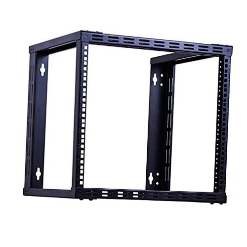 9U Wall Mount Rack Open Frame 19in Server Equipment Rack Heavy Duty ...