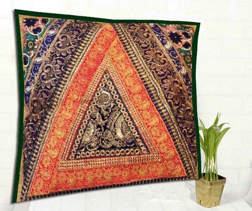 24" DAZZLING SEQUIN MOTI KUNDAN GIFT FOR GIRL CUSHION FLOOR BED PILLOW ...