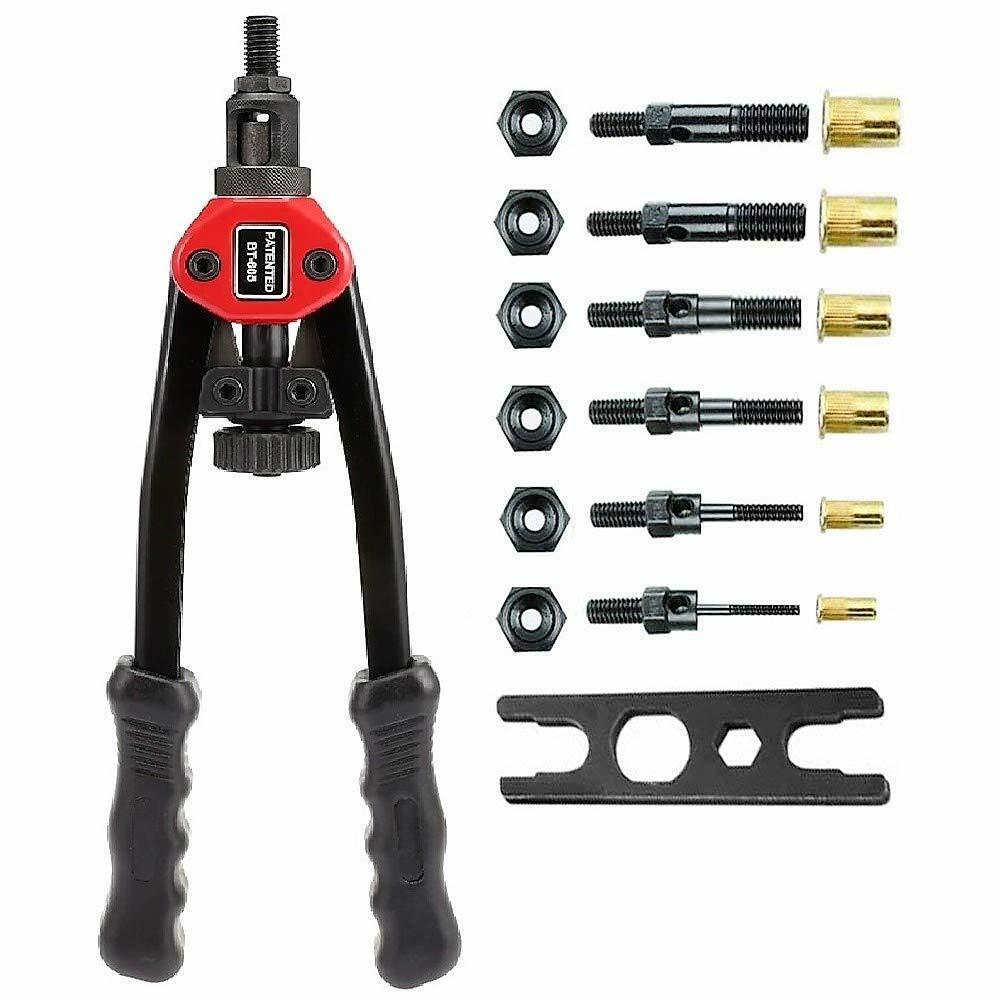 Rivet Gun Kit Rivnut Thread Setting Tool Nut Setter NutSert Metric SAE ...