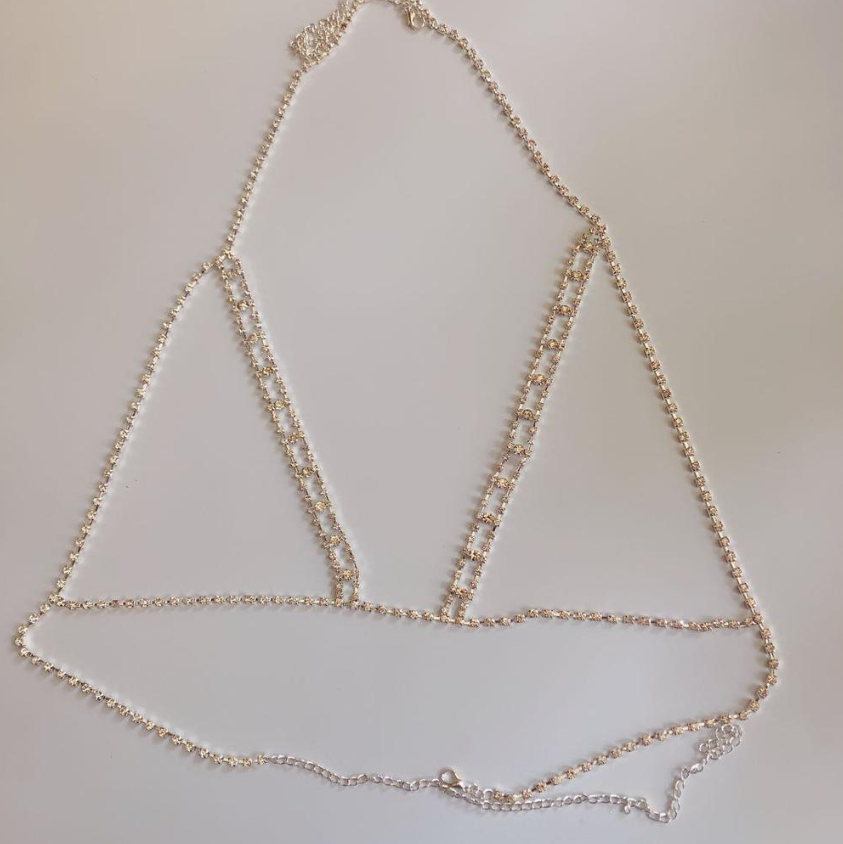 Sexy Chest Chain for Women Full Rhinestone Exquisite Jewelry Accessory ...