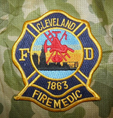 Original Cleveland Ohio Fire Department Firemedic Embroidered Sleeve ...