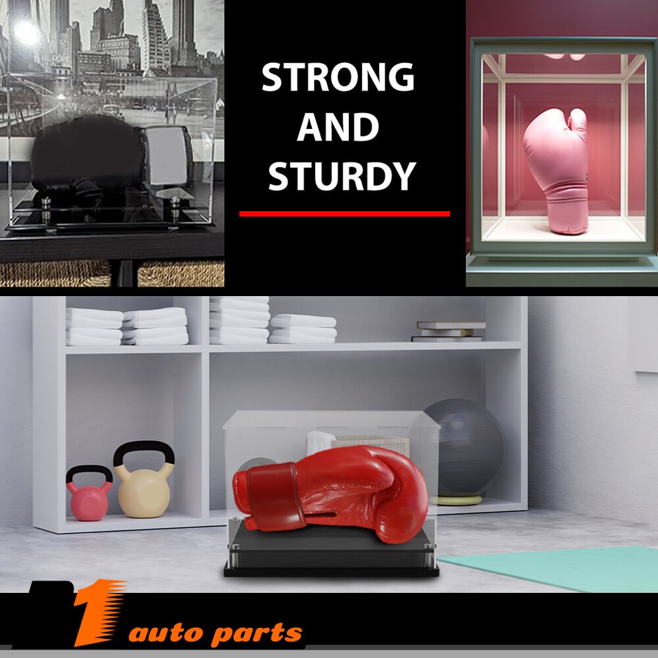 Box Glove Display Case Black Base Riser Stand for Full Size Boxing ...