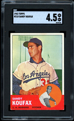 1963 Topps #210 Sandy Koufax SGC 4.5 CENTERED | eBay