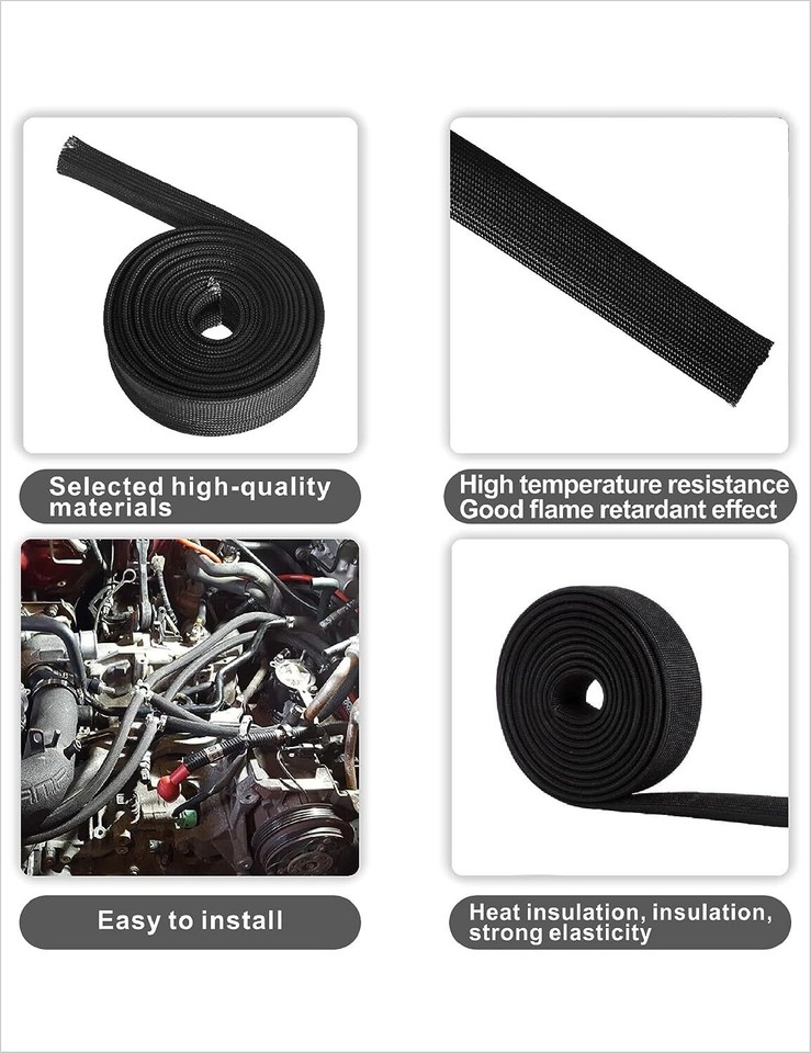 Wire Heat Shield Automotive Heat Shield Sleeve Fuel Line Heat Wrap ...