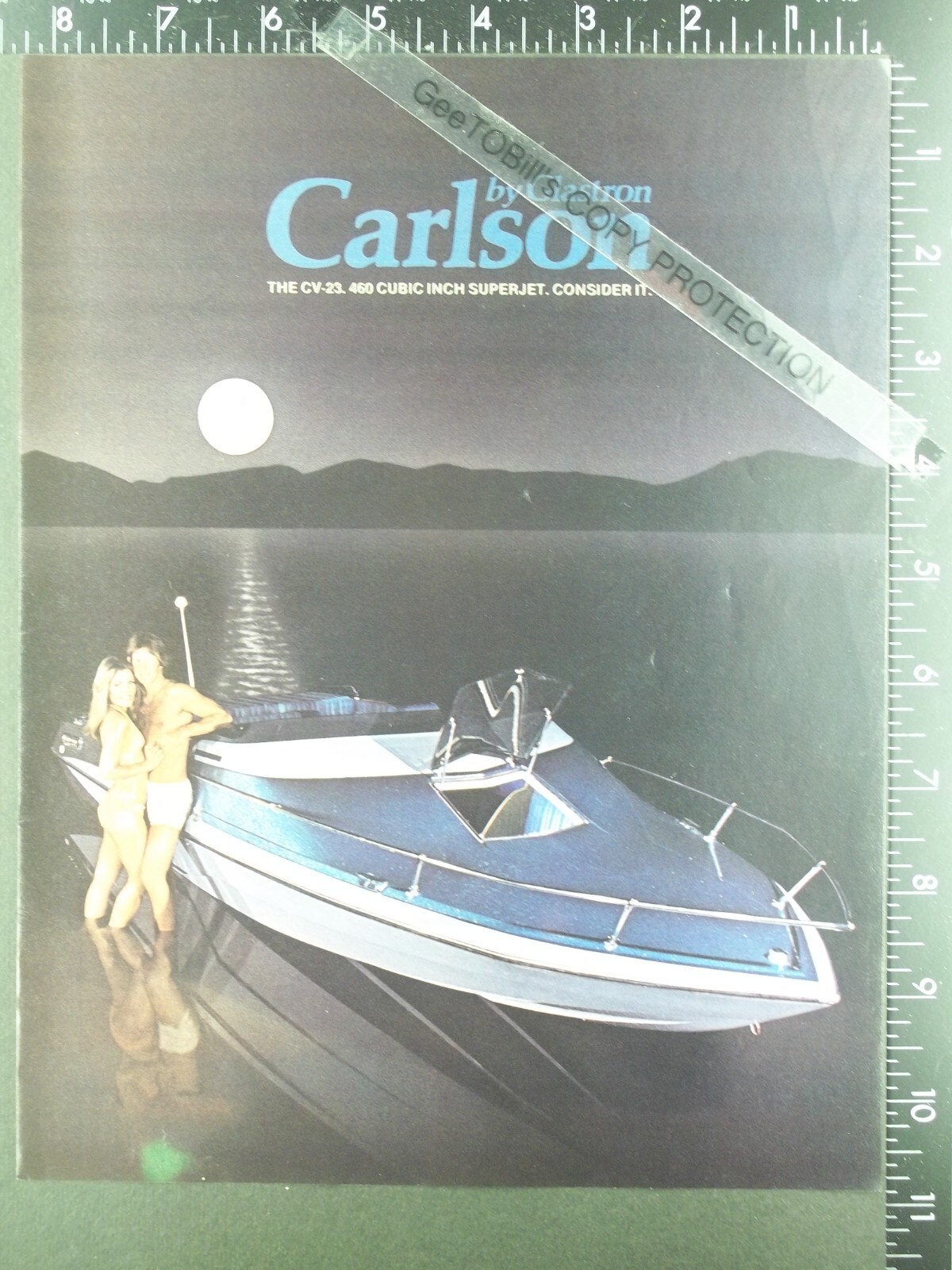 1978 ADVERTISEMENT for Glastron Carlson CV23 CV 23 speed ski power boat ...