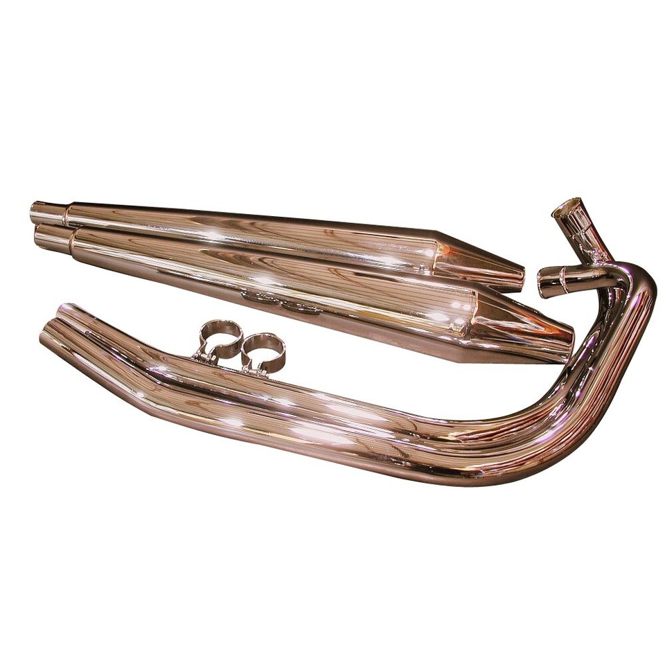 Norton Commando Reverse Cone Exhaust System W/ Uk Made Headers | eBay