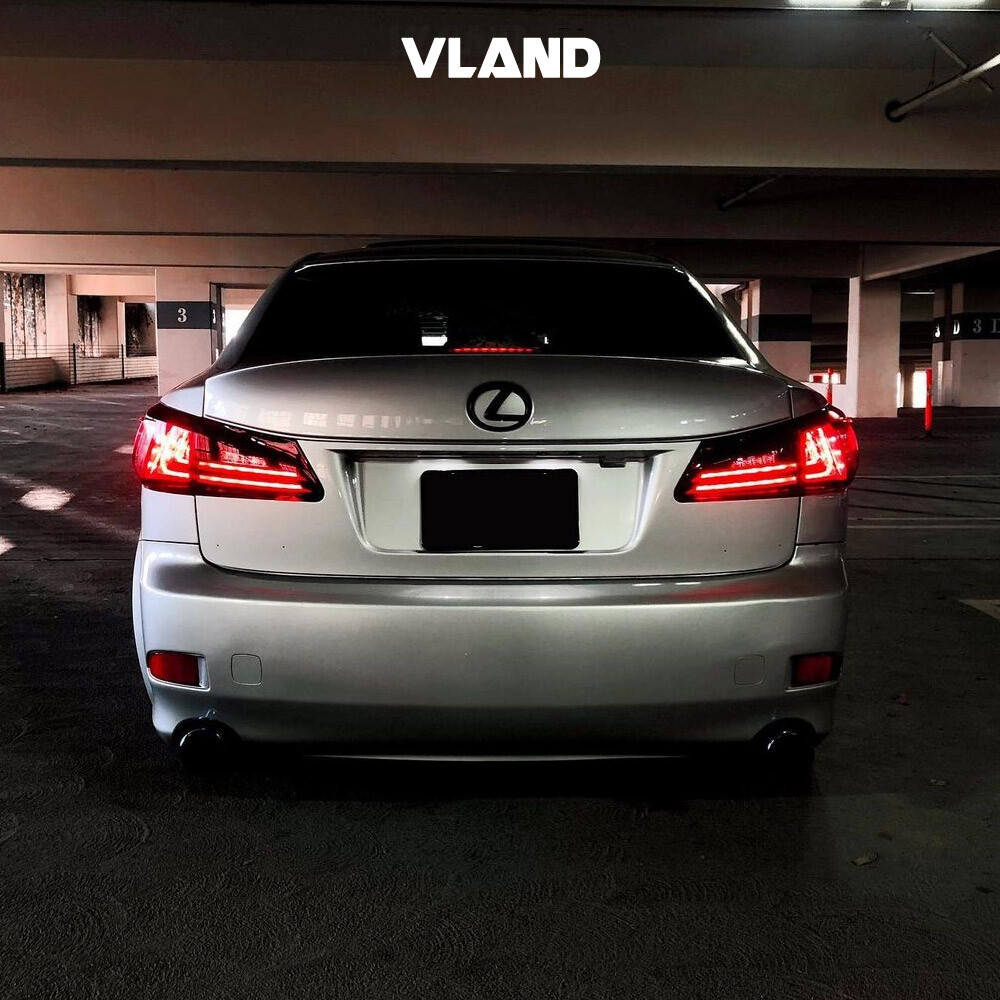 VLAND Full LED Tail Lights For 2006-2013 Lexus IS250 IS350 ISF Rear ...