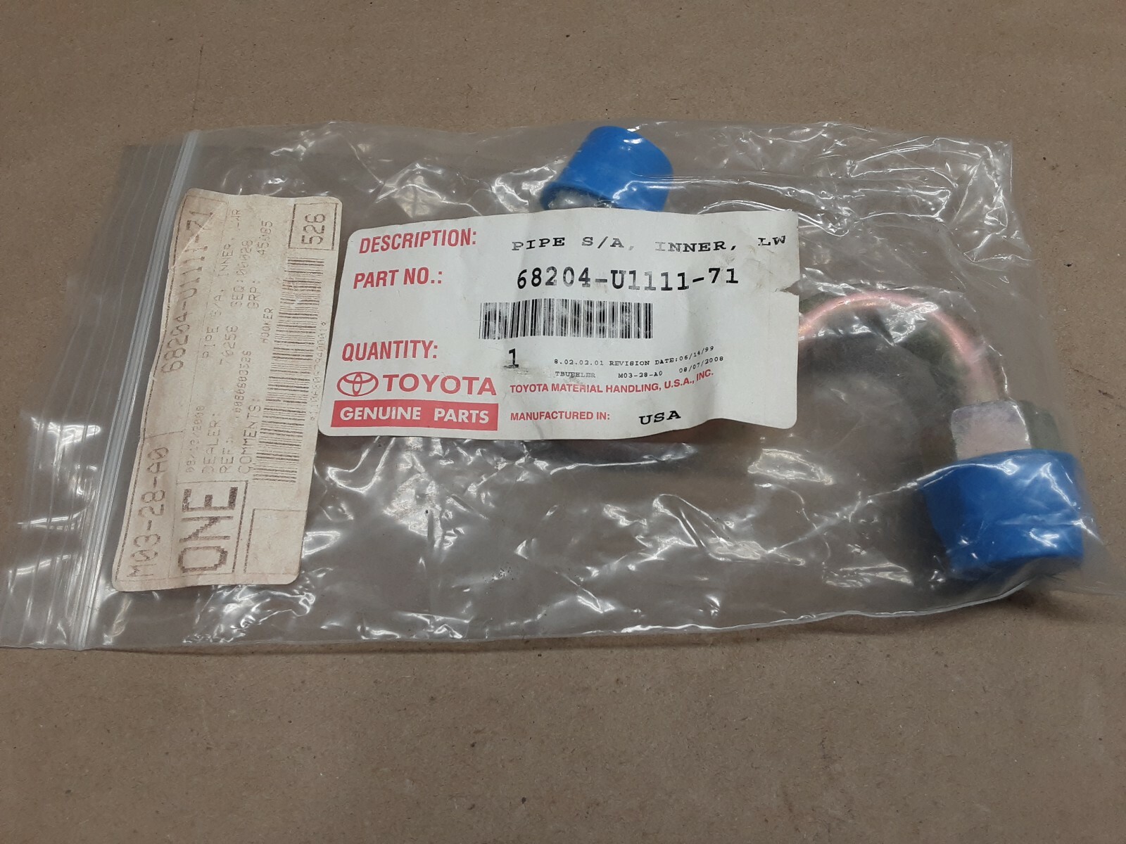 Toyota Tube Lift Cylinder 68204-u1111-71 #10h32rm for sale online | eBay