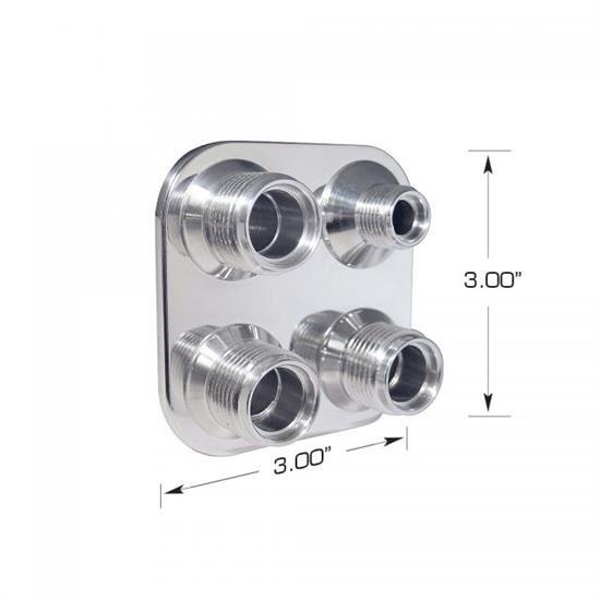 4-Way Bulkhead Plate and Fitting Kit for Heat and A/C, Square | eBay