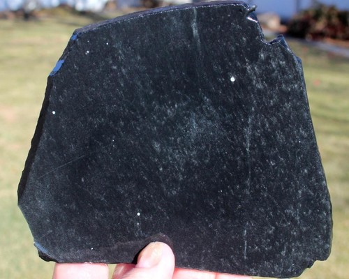 BLACK OR SILVER SHEEN OBSIDIAN 200 Gram Slab knapping/jasper//arrowhead ...