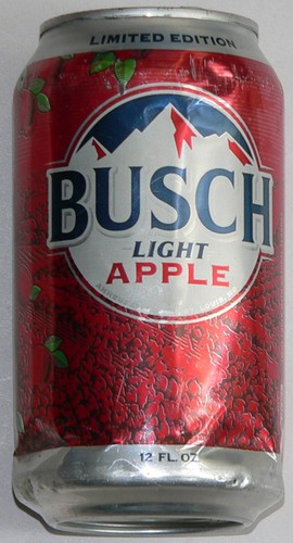 can empty Busch Limited Edition Light Apple collectible 12floz aluminum ...