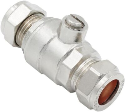 Isolating Isolation Service Valve 15mm Full Large Bore Chrome Plated ...
