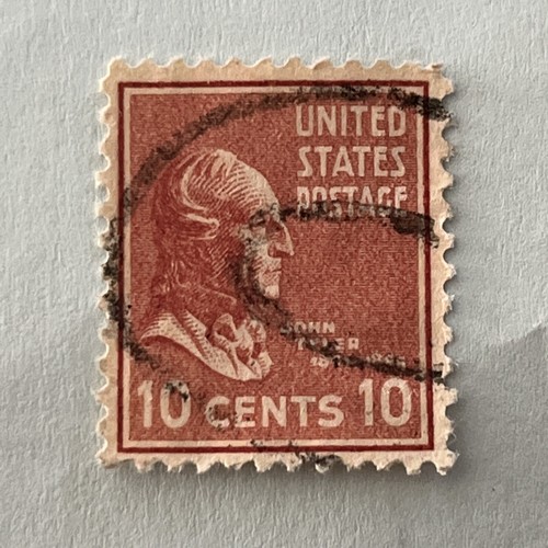 US 10 Cent John Tyler Postage Stamp 1938, Scott #815 A5 | eBay