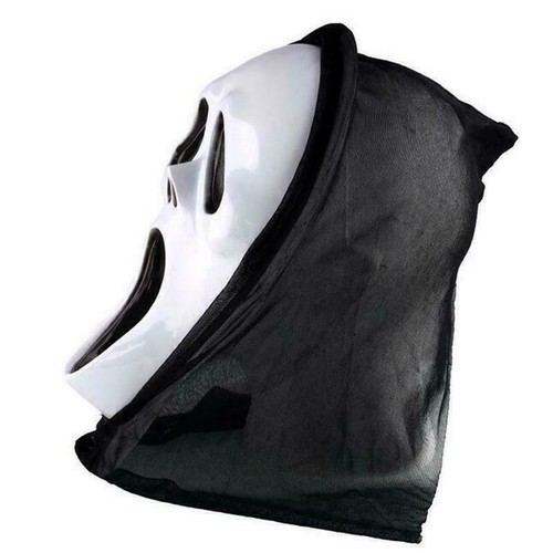 Scream Mask Scary Costume Evil Black Party Halloween Horror Movie ...