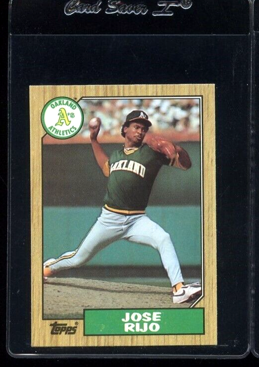 1987 TOPPS TIFFANY #34 JOSE RIJO OAKLAND ATHLETICS | eBay