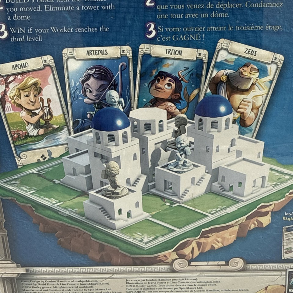 Santorini Board Game Spin Master Roxley 2016 Gordon Hamilton NEW Rare FREE SHIP! | eBay
