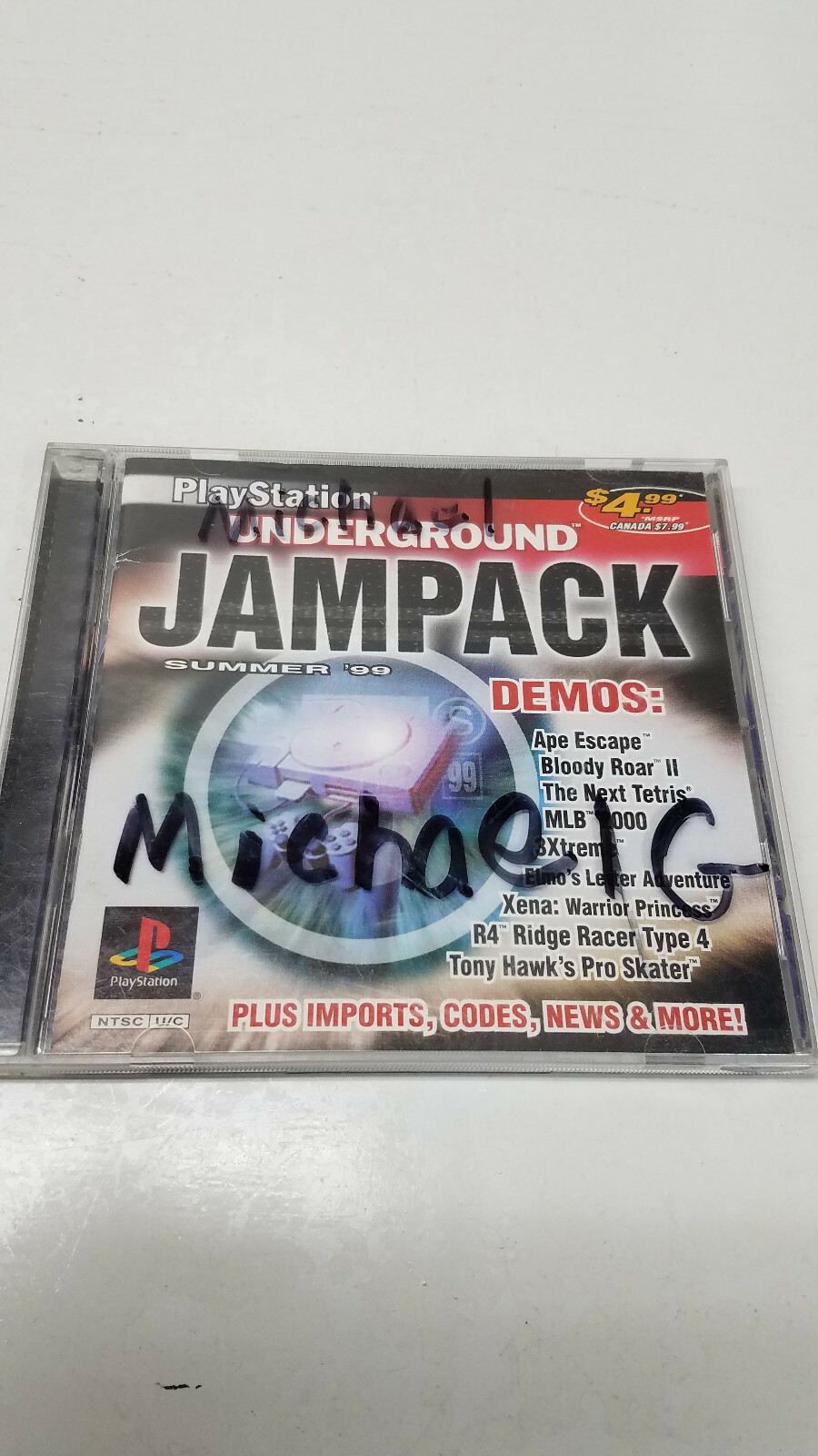 UNDERGROUND JAMPACK SUMMER 99 PLAYSTATION 1 PS1 TESTED WORKING GAME CIB ...