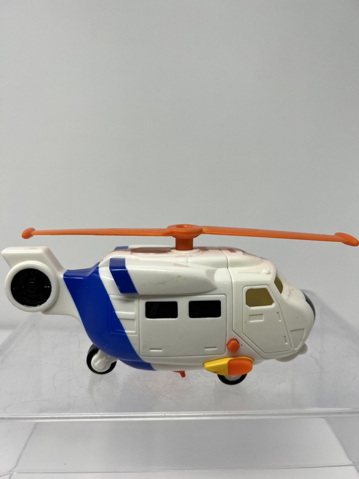 Fisher Price GeoTrax Coastal Rescue Chopper Helicopter With 3 Figures ...