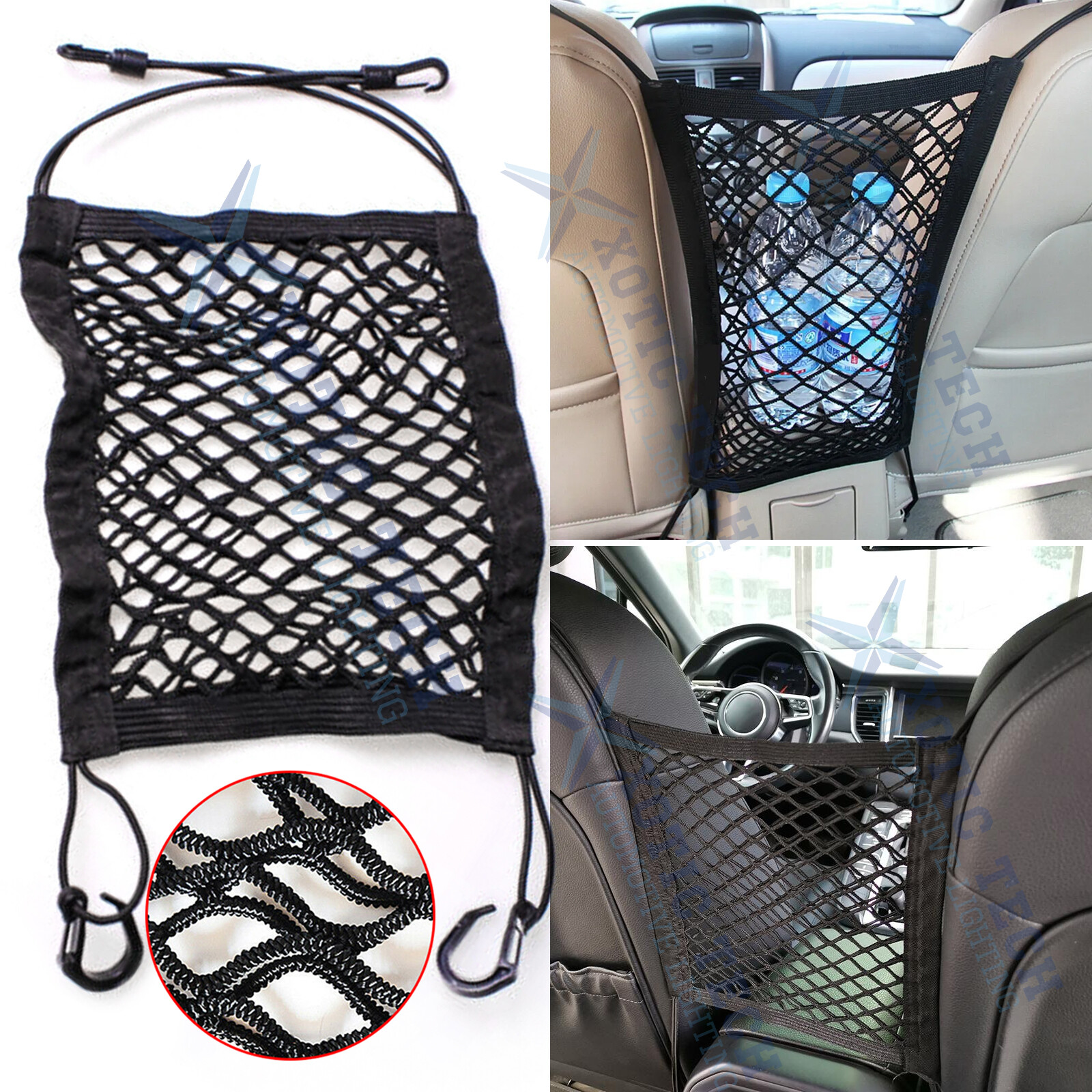 Advinced Car Net Pocket Handbag Holder Organizer Seat Side Storage Mesh ...