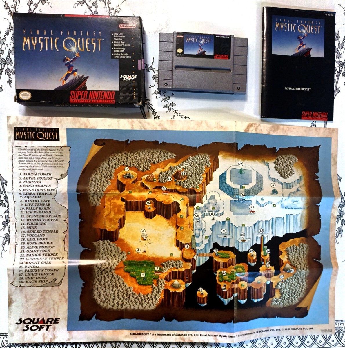 Mystic Quest Snes Maps