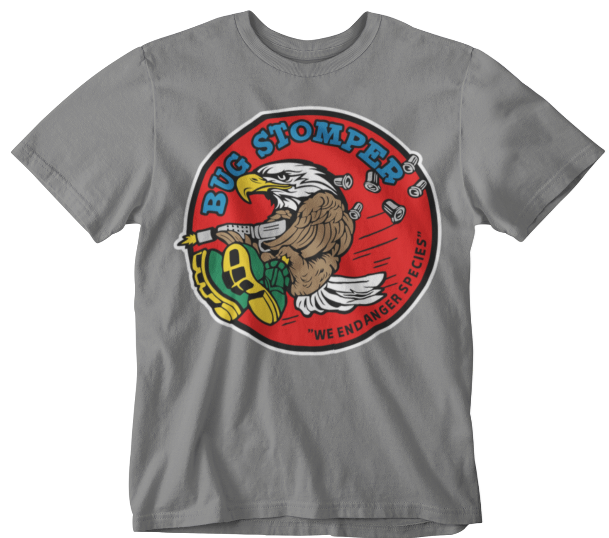 ALIENS T-SHIRT BUG STOMPER ALIEN RIPLEY 70S 80S 90S MOVIE FILM RETRO ...