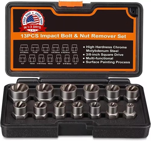 Extractor De Tornillos Rotos Dañados Tornillo Barridos Broken Set Kit ...