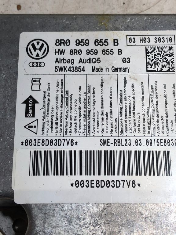 Audi Q5 SQ5 2009 Control unit module 8R0959655B AFS18504 - La Paz ...