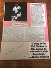 Phil Niekro Autographed Index Card W/article. Sharp Signature! HoF.JSA ...