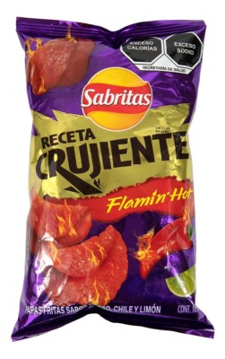4X PAPITAS SABRITAS RECETA CRUJIENTES FLAMING HOT 160G. | eBay