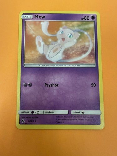 Pokemon Card Mew RARE 32/68 Hidden Fates 2019 | eBay