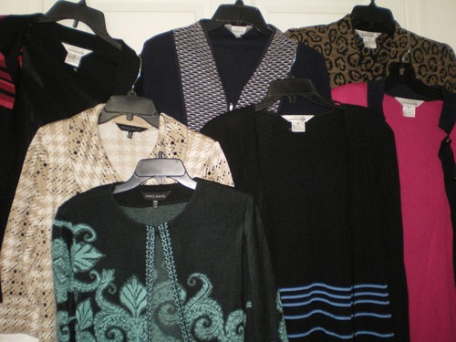 VERY NICE Designer Lot of 7 Ming Wang Exclusively Misook BTS Knit Jacket M Med | eBay
