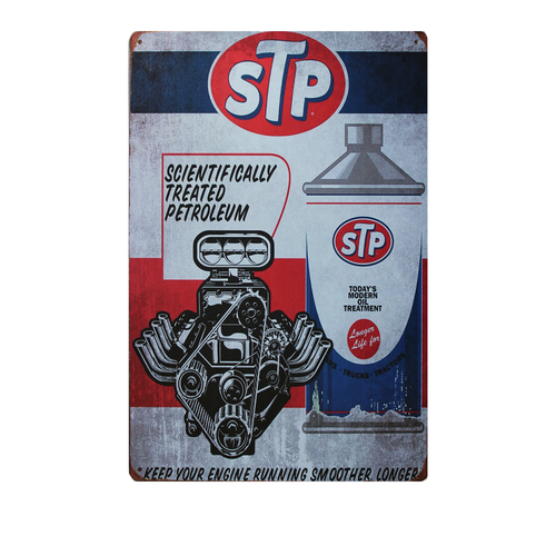 Metal Tin Sign STP Rustic Look Vintage 200x300mm MAN CAVE Shed Garage ...