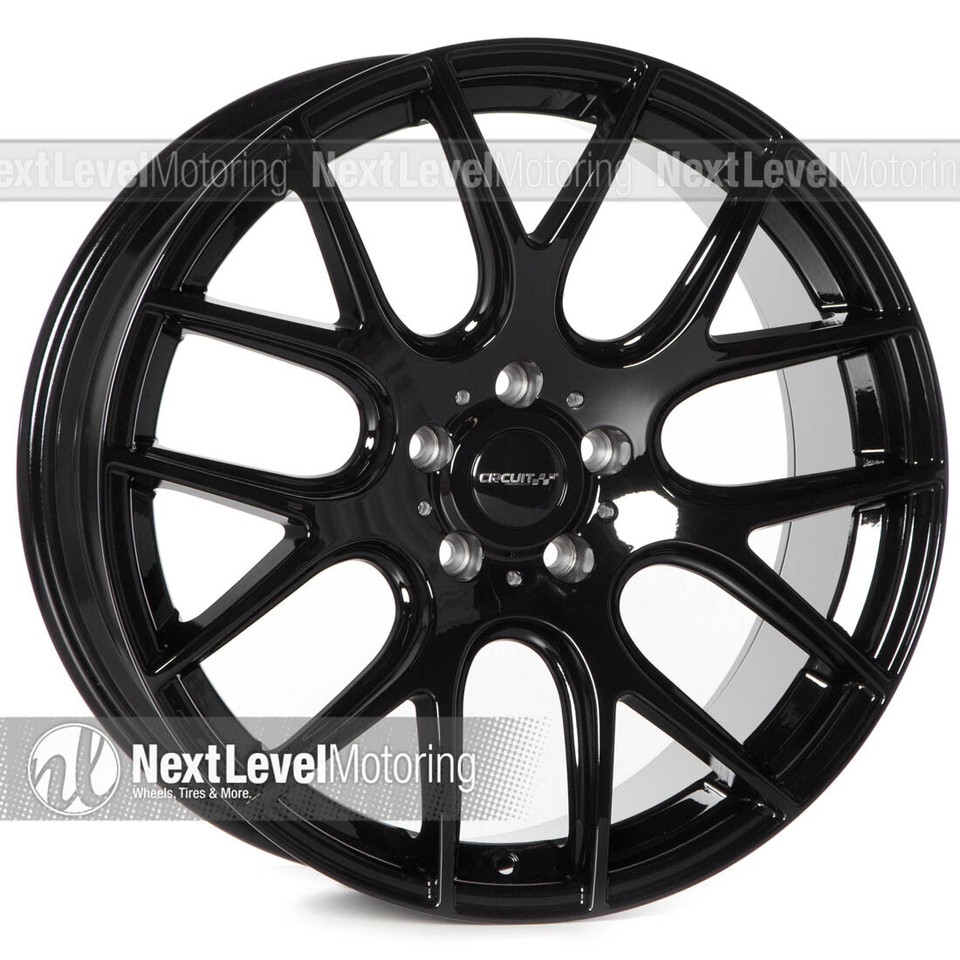 4 Circuit Performance CP31 19x8.5 5-114.3 +35 Gloss Black Wheels ...