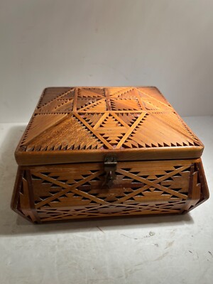 Prison Art Jewelry Box Signed by James Smith Raiford Florida State ...