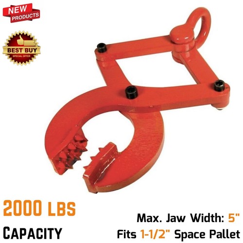 Pallet Puller for Hoisting Wood Board Scissor Clamp Truck Grabber Hook ...