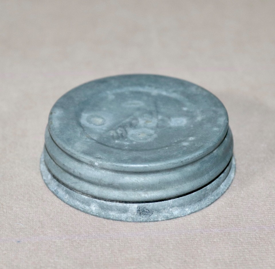 Ball 2L Quart Perfect Mason Jar Aqua Zinc Lid 1913 - 1923 Antique ...