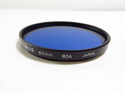 Genuine Hoya 67mm 80A Blue Glass Lens Filter, Made in Japan, FREE 2-3 ...