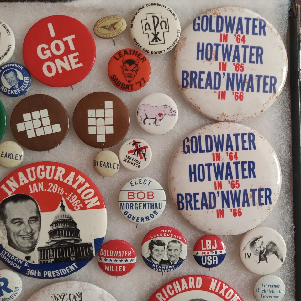 Lot #2 of 40 vintage Presidential Campaign Pin Back Buttons 1960-70's ...
