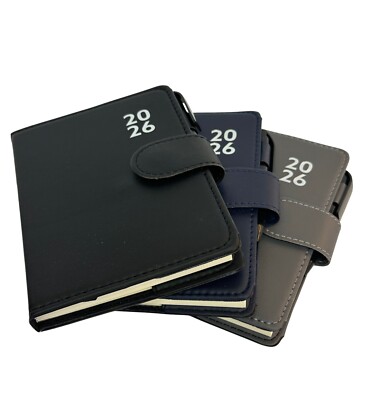 A6 2026 DIARY Small Pocket Diary with pen Week to View Desk Planner ...