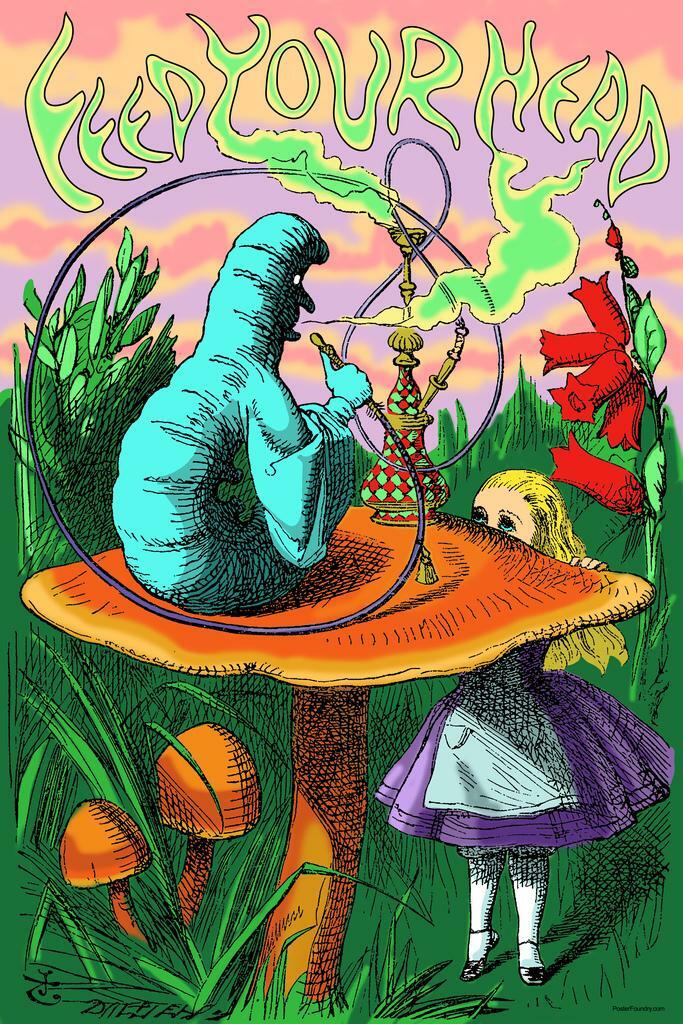 Alice In Wonderland Trippy Drawings