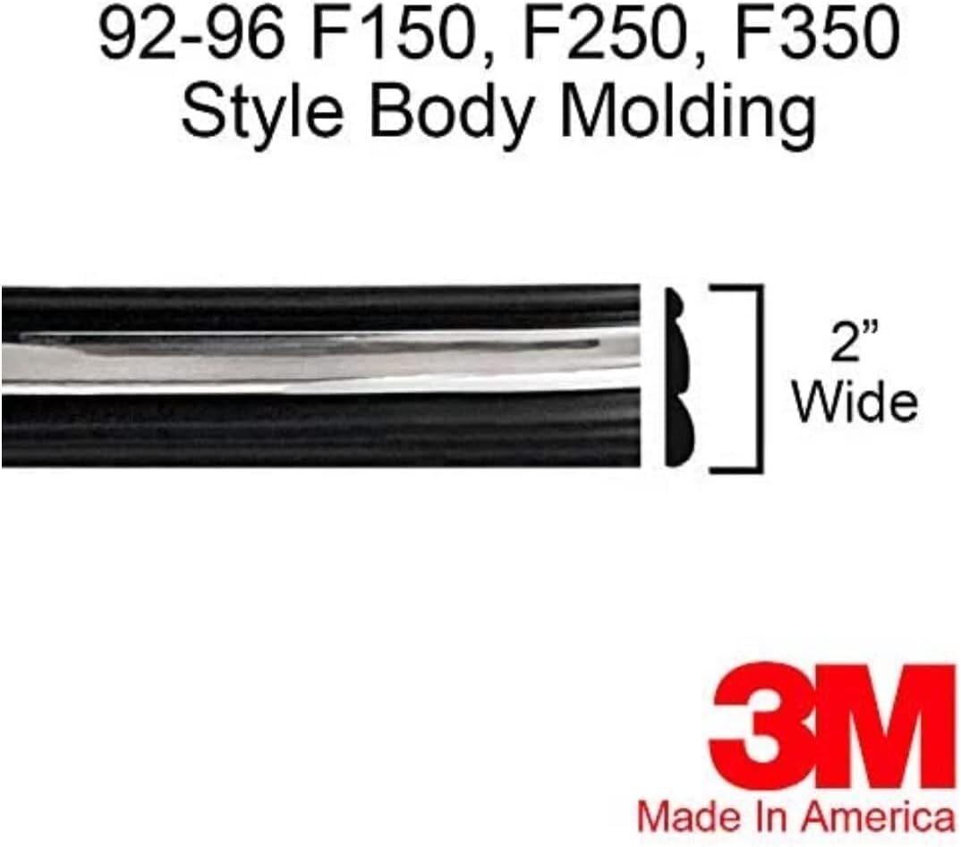 12' Pickup Truck Body Side Molding Trim for Ford F150 F250 F350 Bronco ...