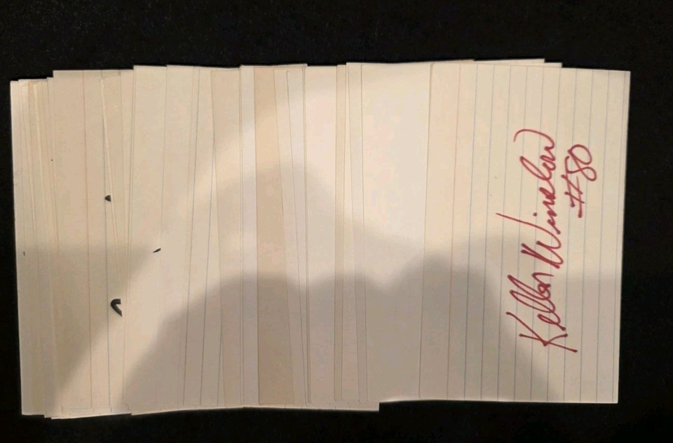 NFL Pro Football Hall Of Fame Signed 3x5 Postcard Lot (32) Autograph ...