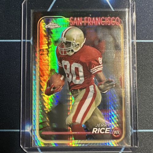 2024 Topps Chrome- Jerry Rice || Prism Refractor | eBay Australia