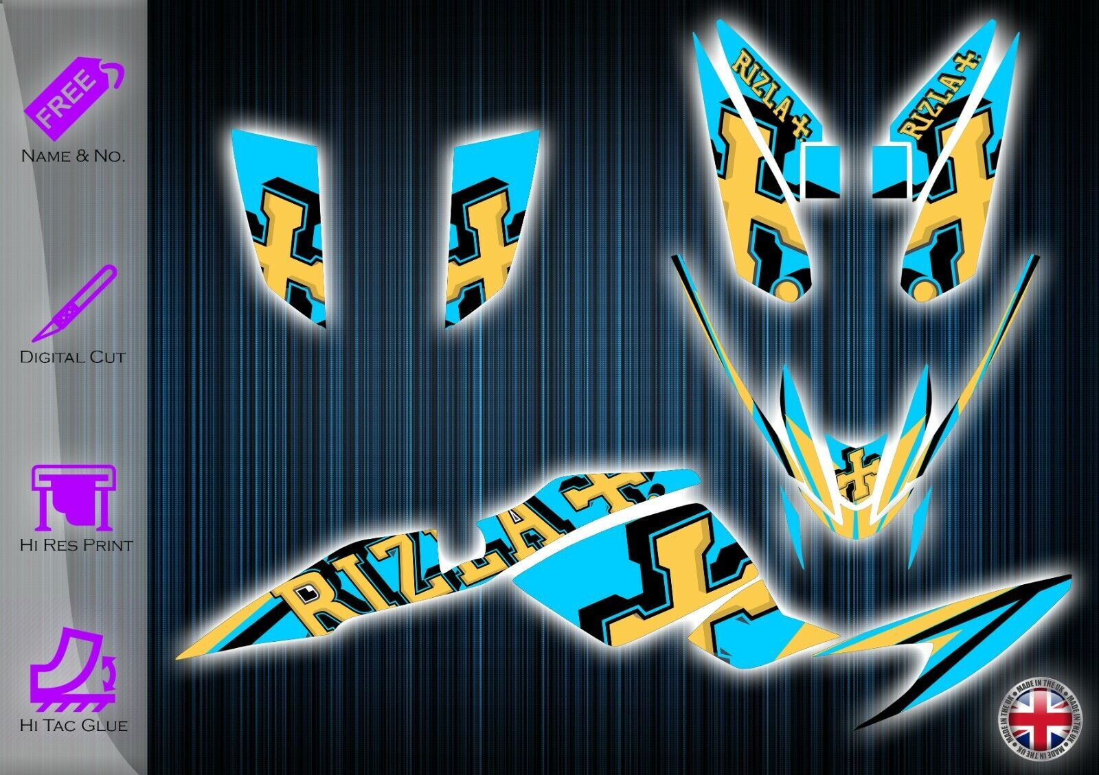 AEON COBRA 400 STICKERS - GRAPHICS KIT - AEON COBRA 350 DECALS ...